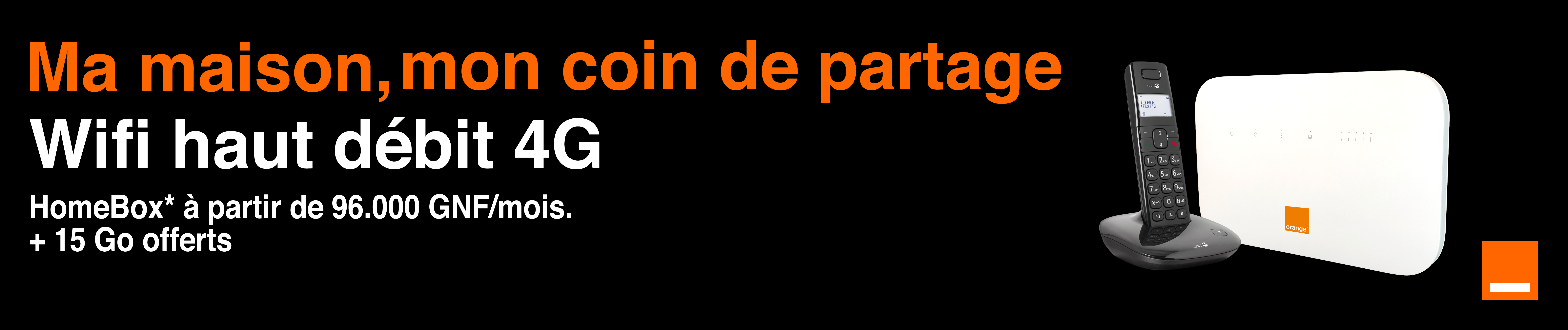 Orange Guinée, 1er à proposer une offre résidentielle 4G en Guinée ...