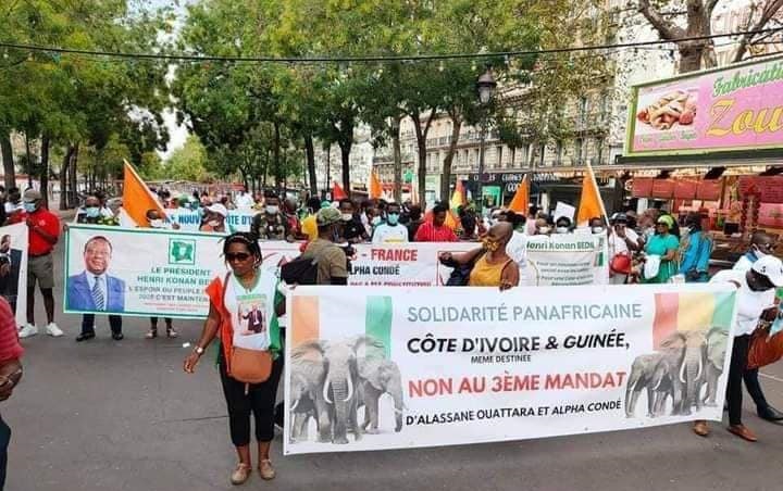 Troisième Mandat Manifestation Contre Condé Et Ouattara En France