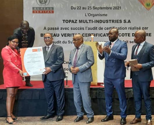 Guinée : l’entreprise Topaz Multi-Industries S.A certifiée ISO 9001 VS ...