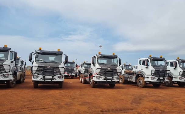 Port sec de Kagbelen : Conakry Terminal réceptionne 31 camions pour ...